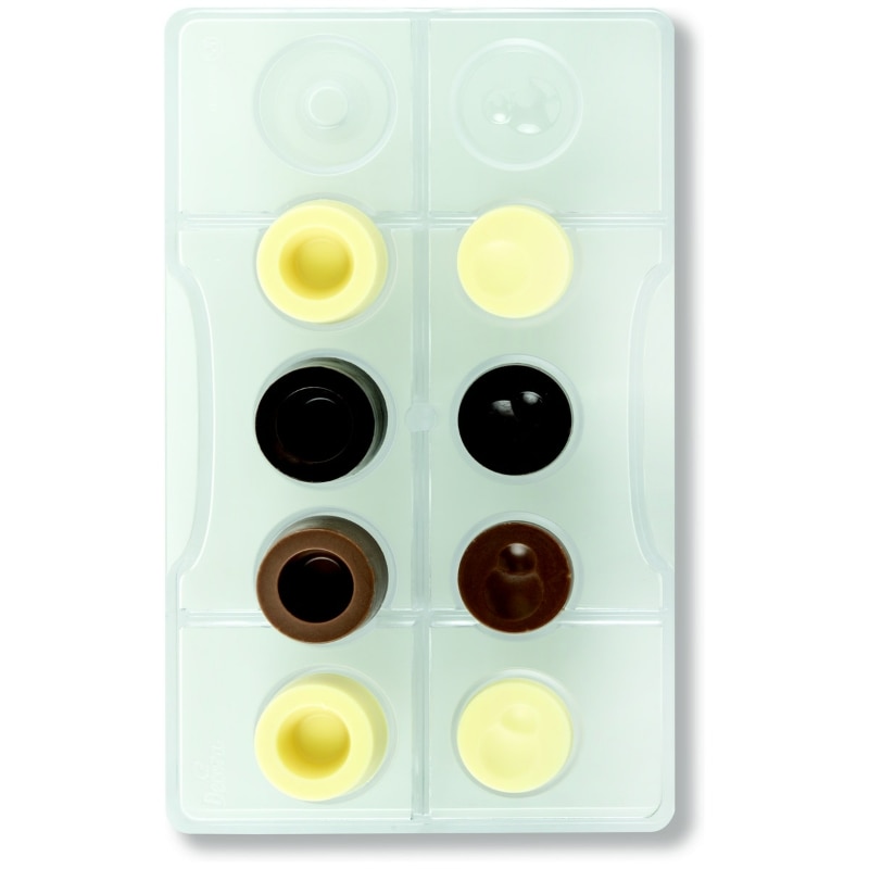 Matrita ciocolata, Decora, Rotund, 10 forme, 20 x 12 x 2 cm - eMAG.ro