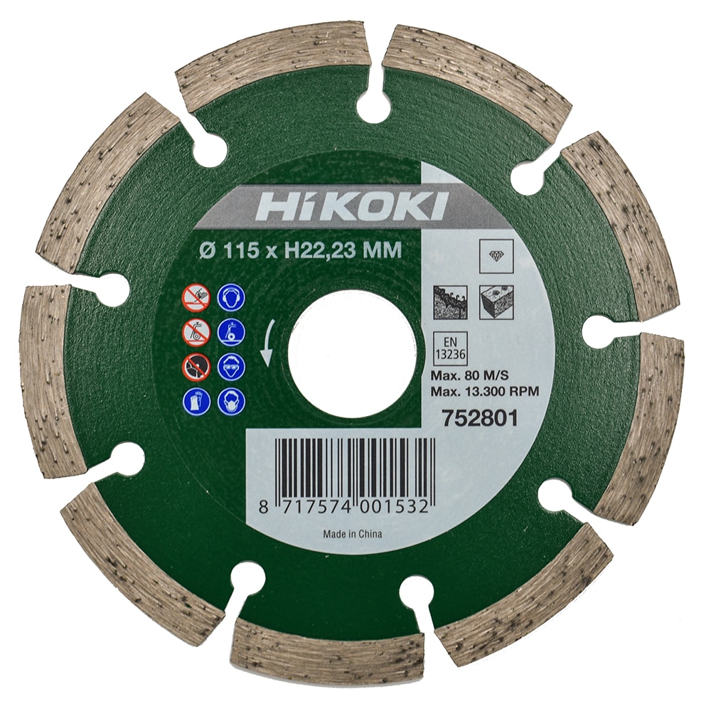 Disc diamantat pentru taiat universal, 115×22.2×7 mm, Hikoki - eMAG.ro