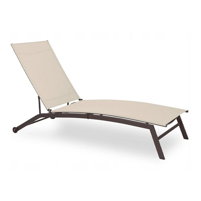 Sezlong GardenLine Bej 195 x 63 x 90 cm - eMAG.ro