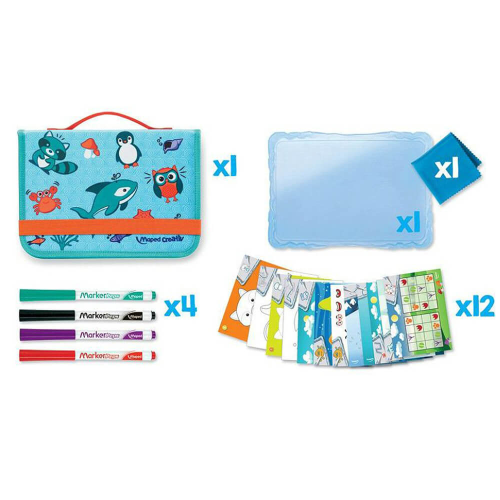Комплект фигури Maped, Магнитни, Изтриваеми, 18 части - eMAG.bg