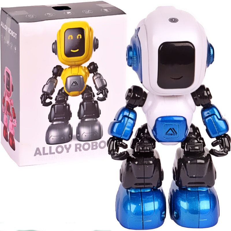 Robot de Jucarie Inteligent Vorbitor Die Cast Metal Albastru - eMAG.ro