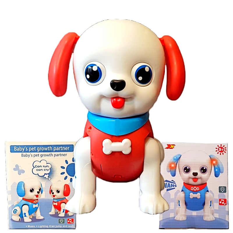 Catel Robot de Jucarie interactiv cu Muzica si Lumini, Sare si Merge ...