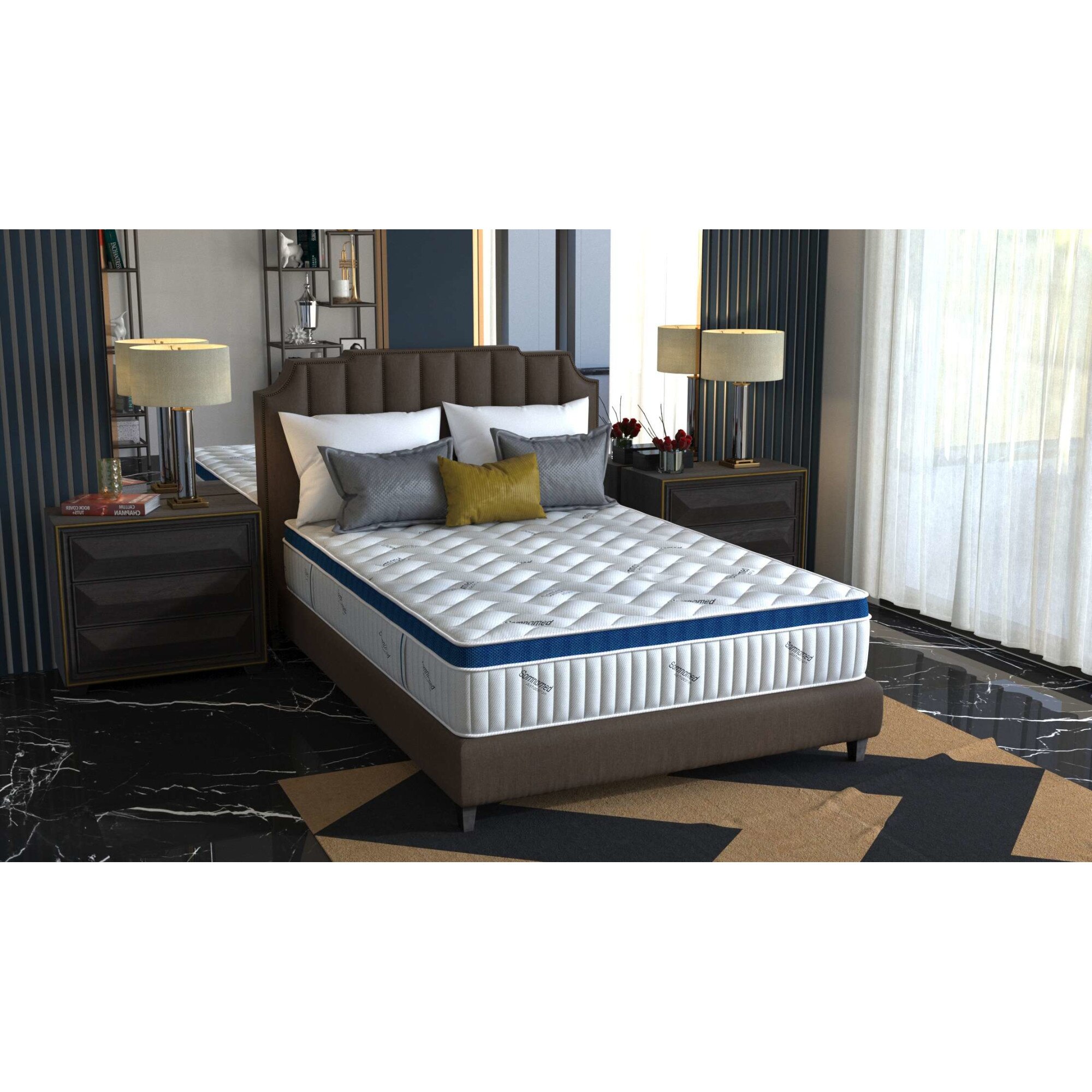 Saltea antiacarieni Somnomed Complete Care 4Family, cu arcuri Bonell ...
