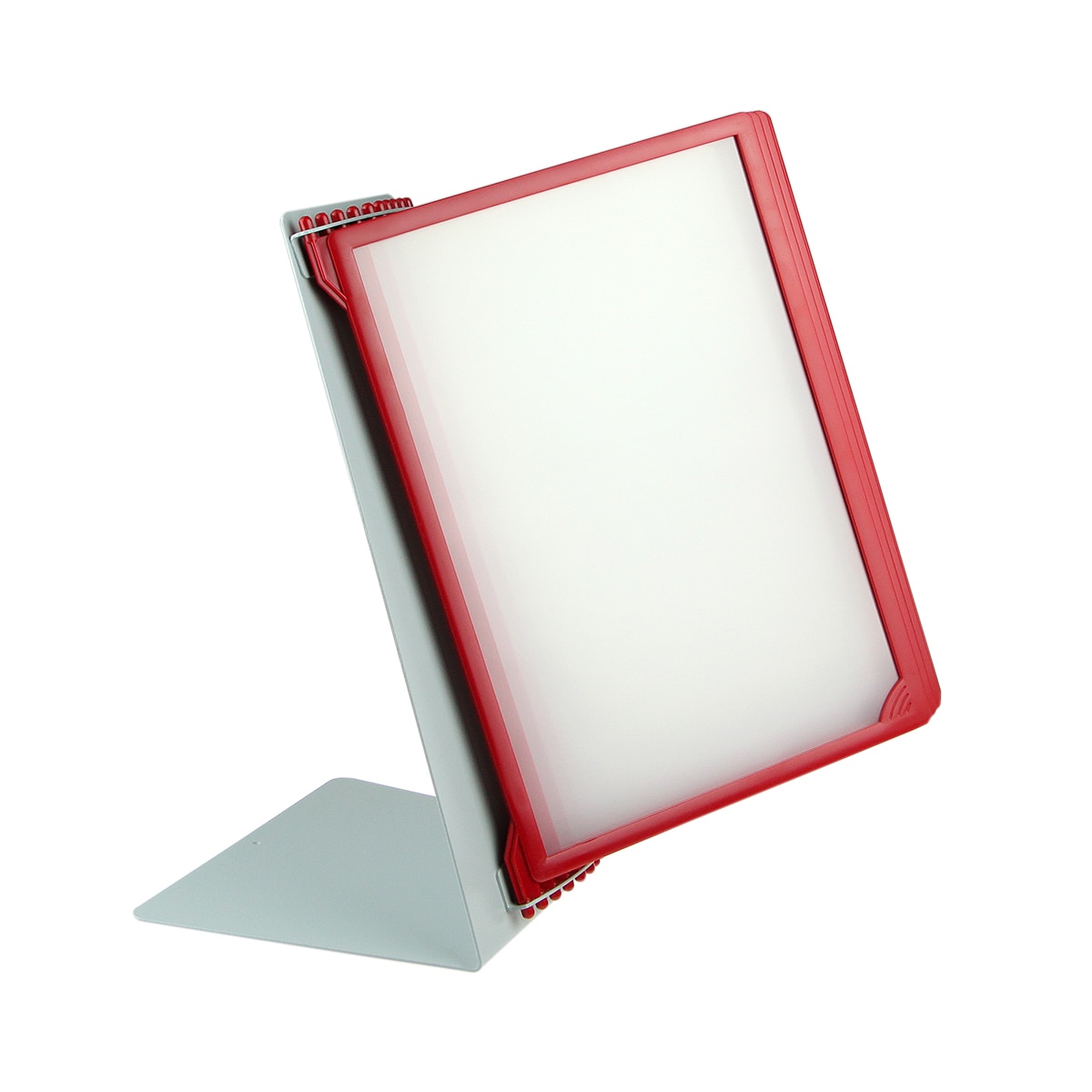 Suport infoframe de tejghea, RMS, cu 10 rame A4 rosii - eMAG.ro