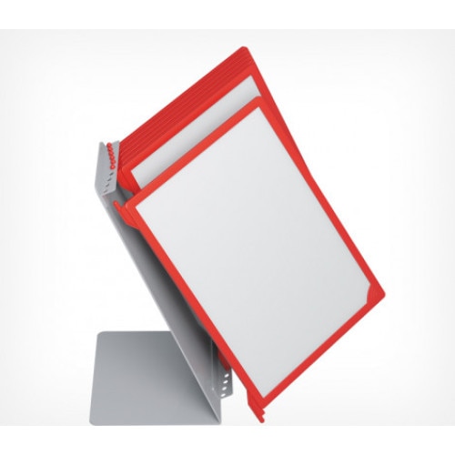 Suport infoframe de tejghea, RMS, cu 10 rame A4 rosii - eMAG.ro