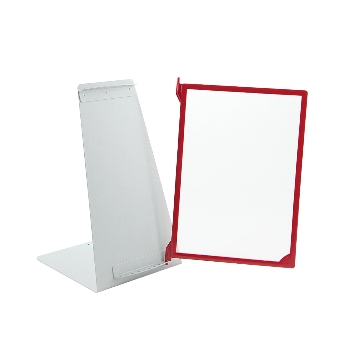 Suport infoframe de tejghea, RMS, cu 10 rame A4 rosii - eMAG.ro
