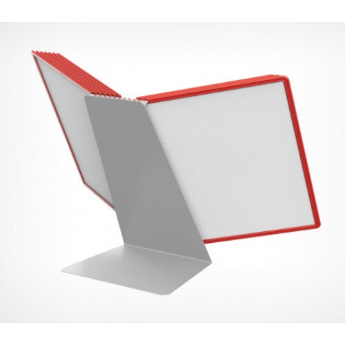 Suport infoframe de tejghea, RMS, cu 10 rame A4 rosii - eMAG.ro