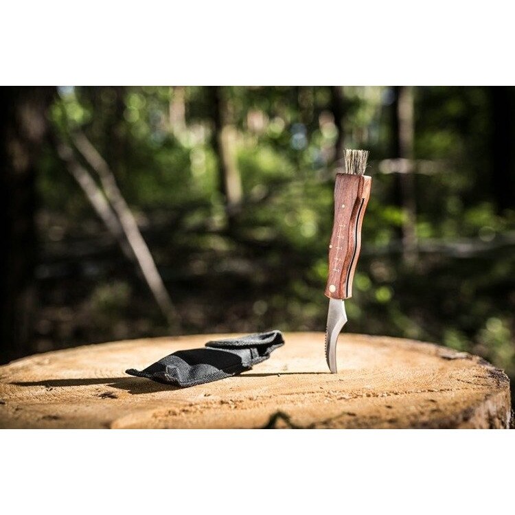 Cutit pentru ciuperci, Gadget Master, Lemn/Inox, Argintiu/Maro - eMAG.ro