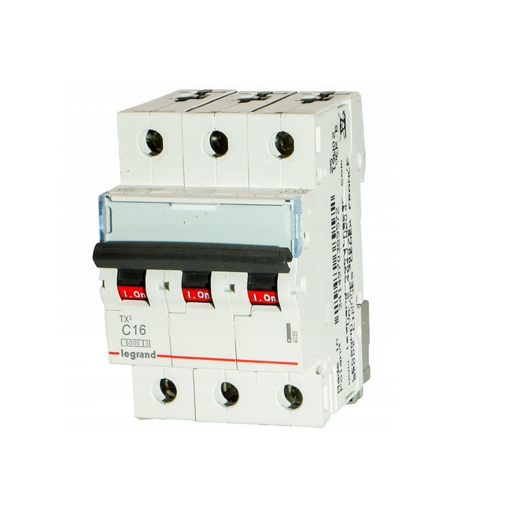 Intrerupator de circuit 6kA AC 3P C16A Legrand TX3 403545 - eMAG.ro