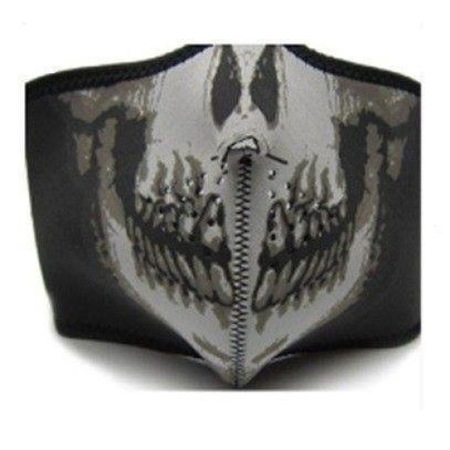 Masca cu craniu, Gadget Master, Neopren, Negru/Gri - eMAG.ro