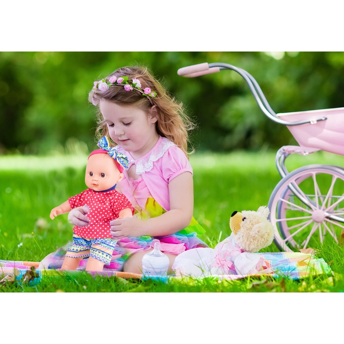 Papusa Bebelus pentru Copii, Lovely Baby, cu Cap, Maini si Picioare din ...