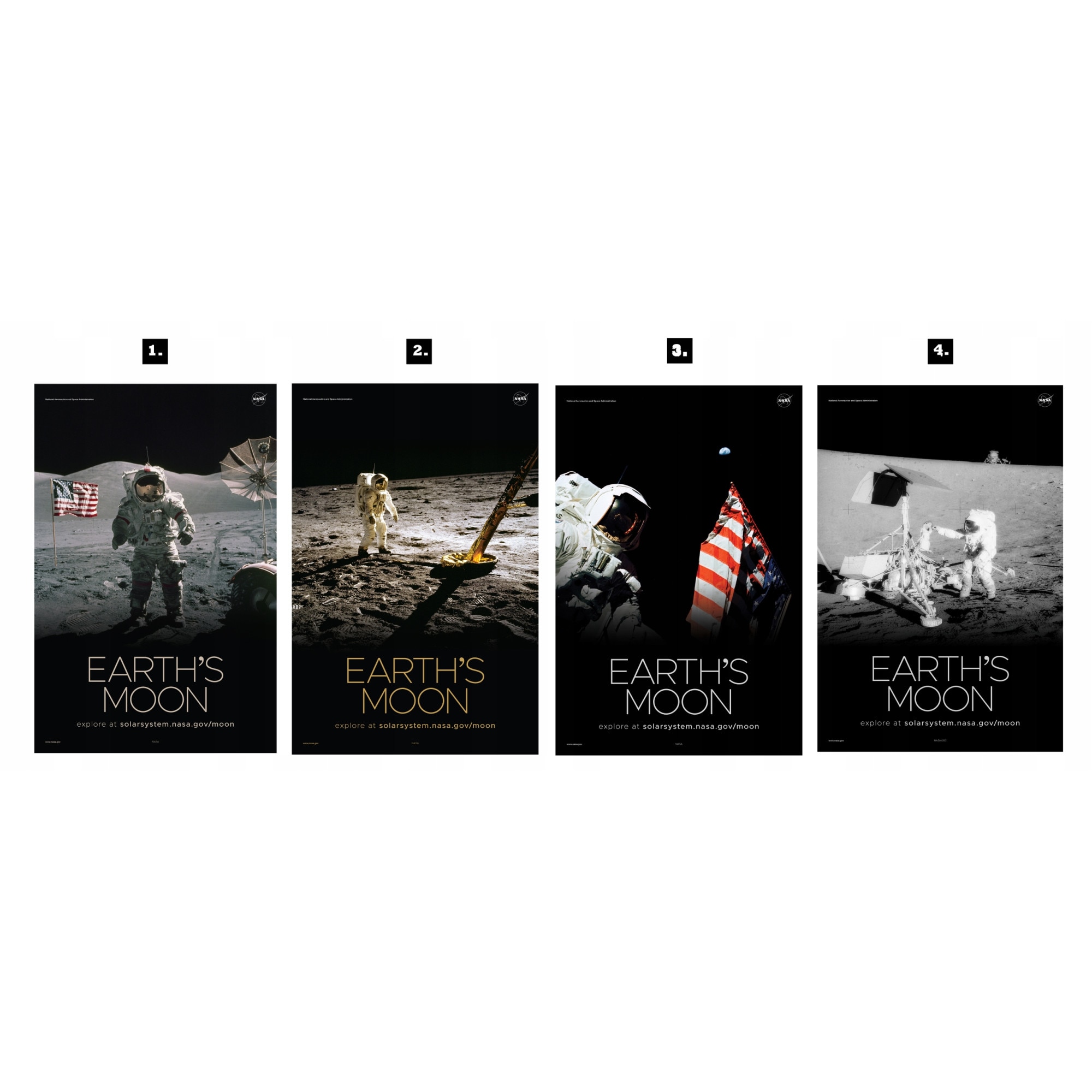 Poster Nasa Moon Space 84X130 Cm Xl - eMAG.ro