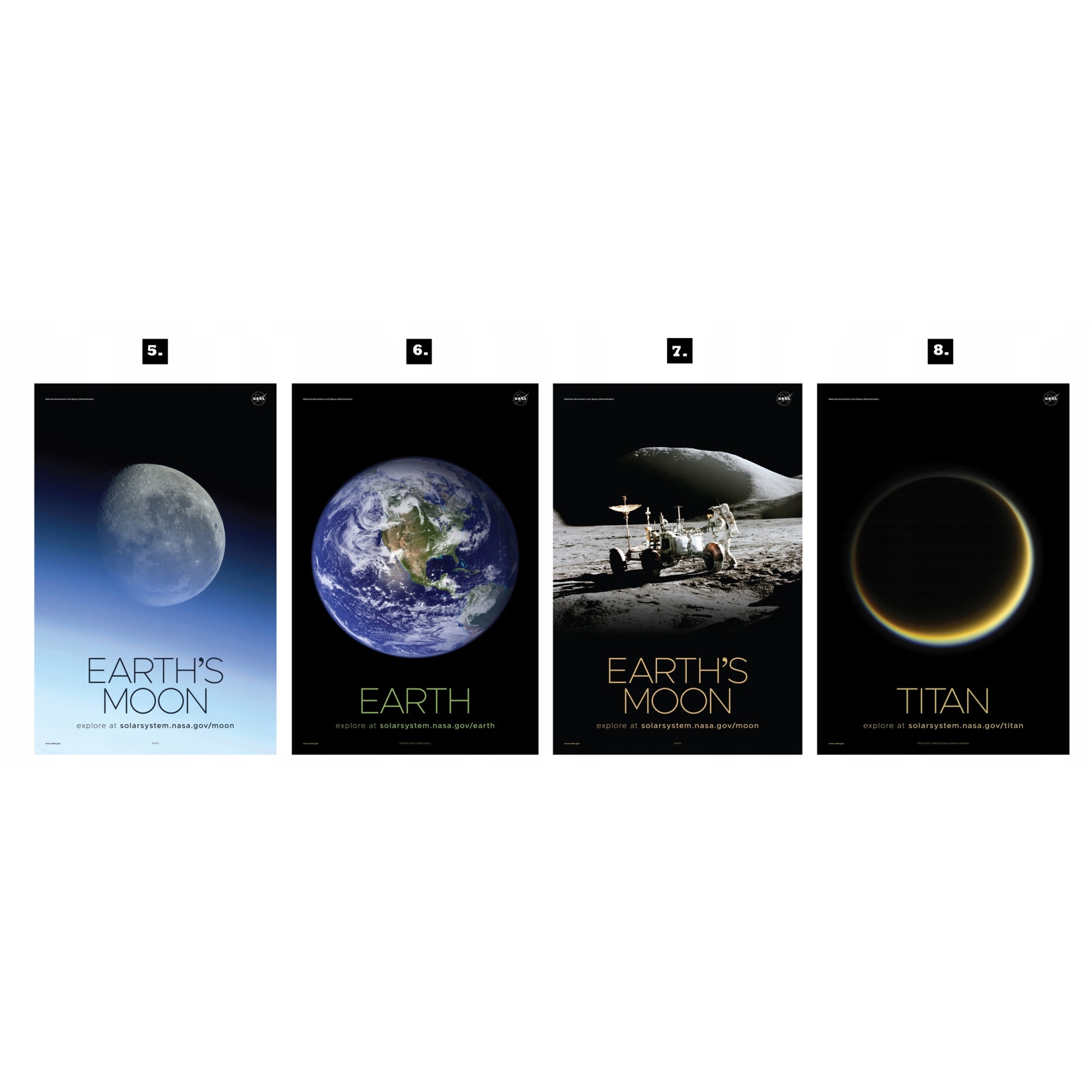 Poster Nasa Moon Earth Space Usa 42X64,91 A2 - eMAG.ro