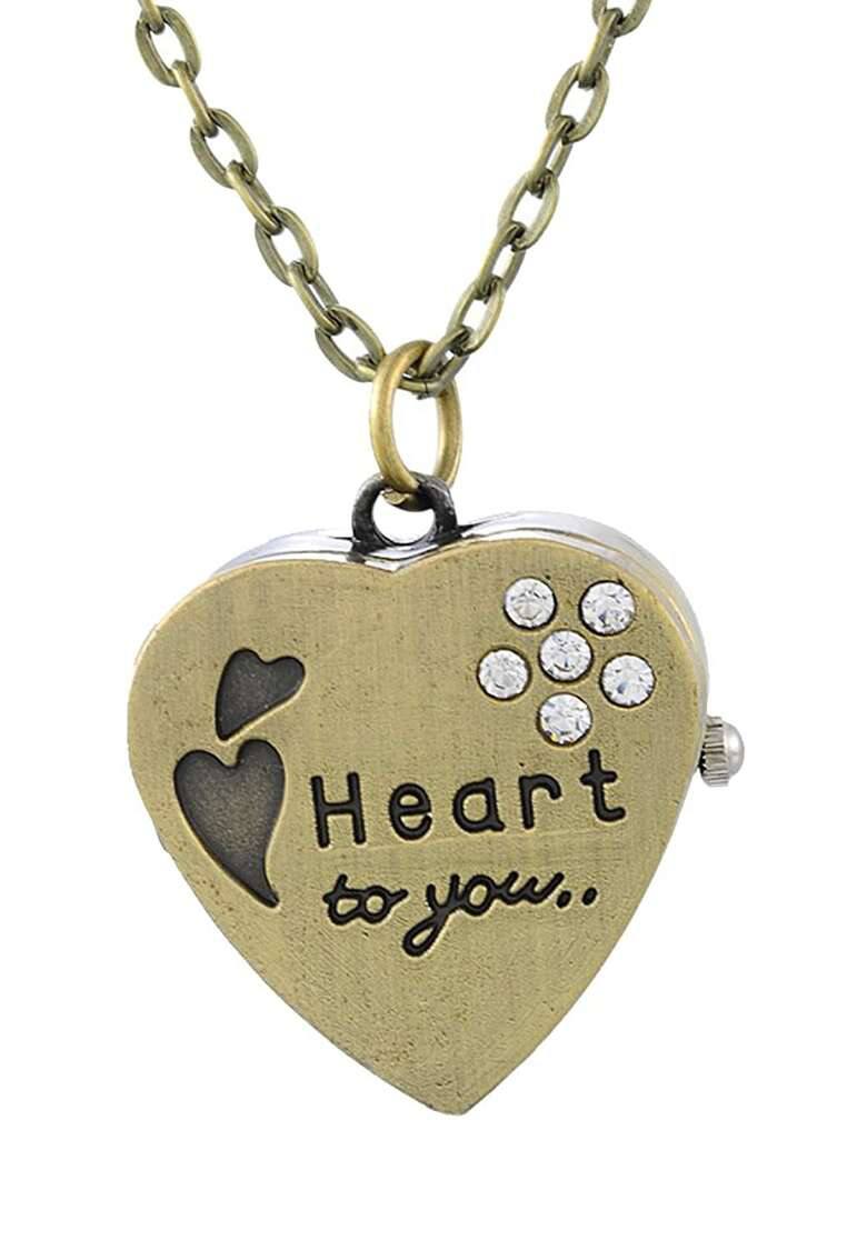 Pandantiv cu ceas heart to you, quartz, vintage, Nilex - eMAG.ro