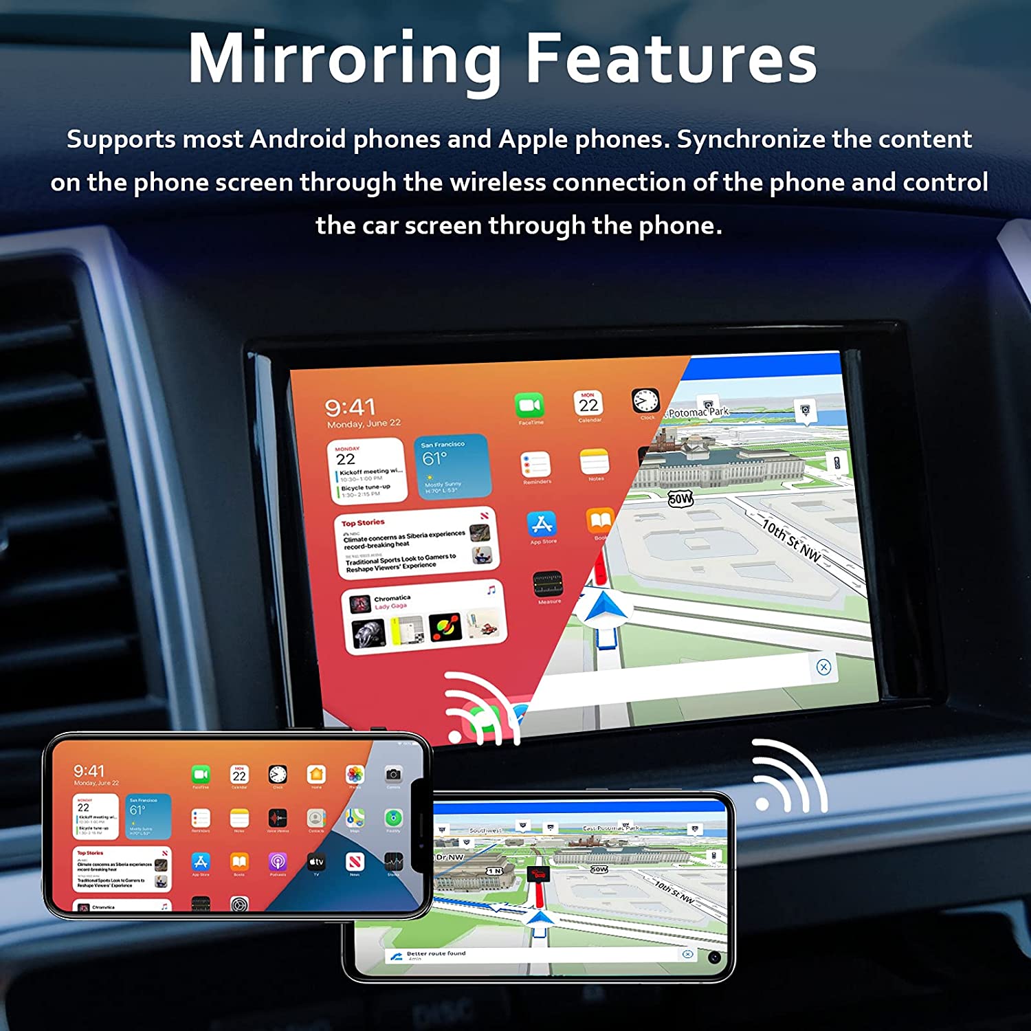 Interfata Wierless 2.0 CarPlay pentru Apple CarPlay si android auto ...