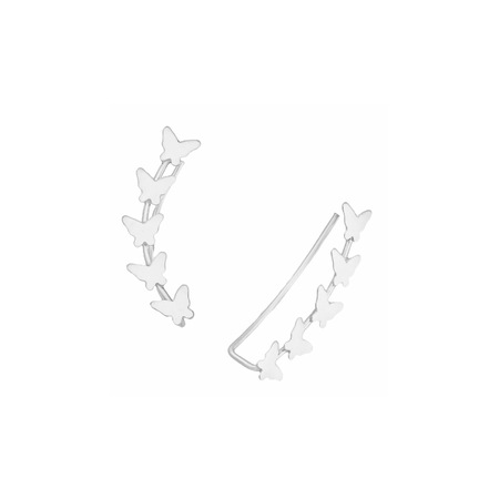 Cercei Argint 925-Contur cu Fluturi - eMAG.ro