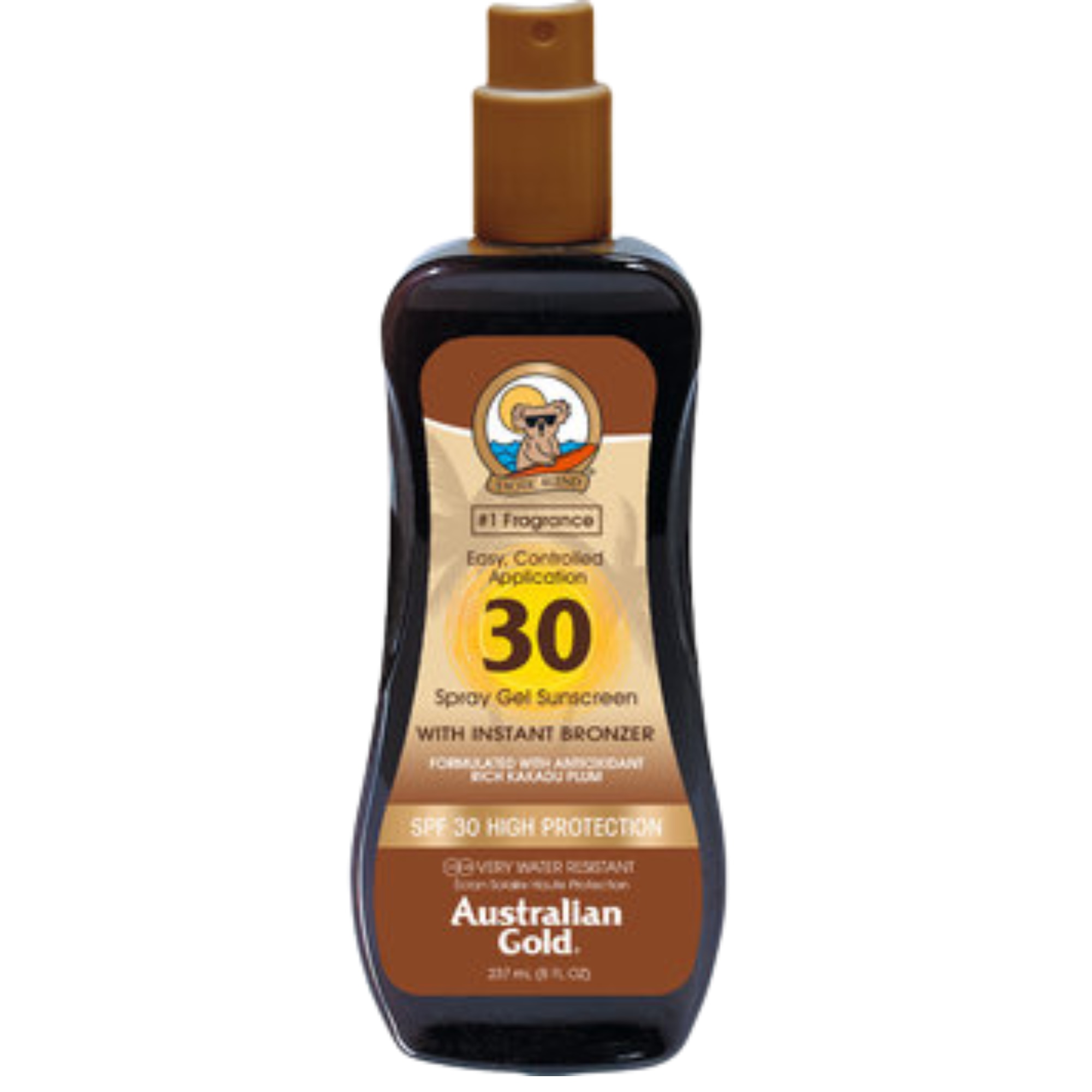 Crema bronzanta Spray Gel Cu Bronzer SPF30, Australian Gold, 237 ml ...