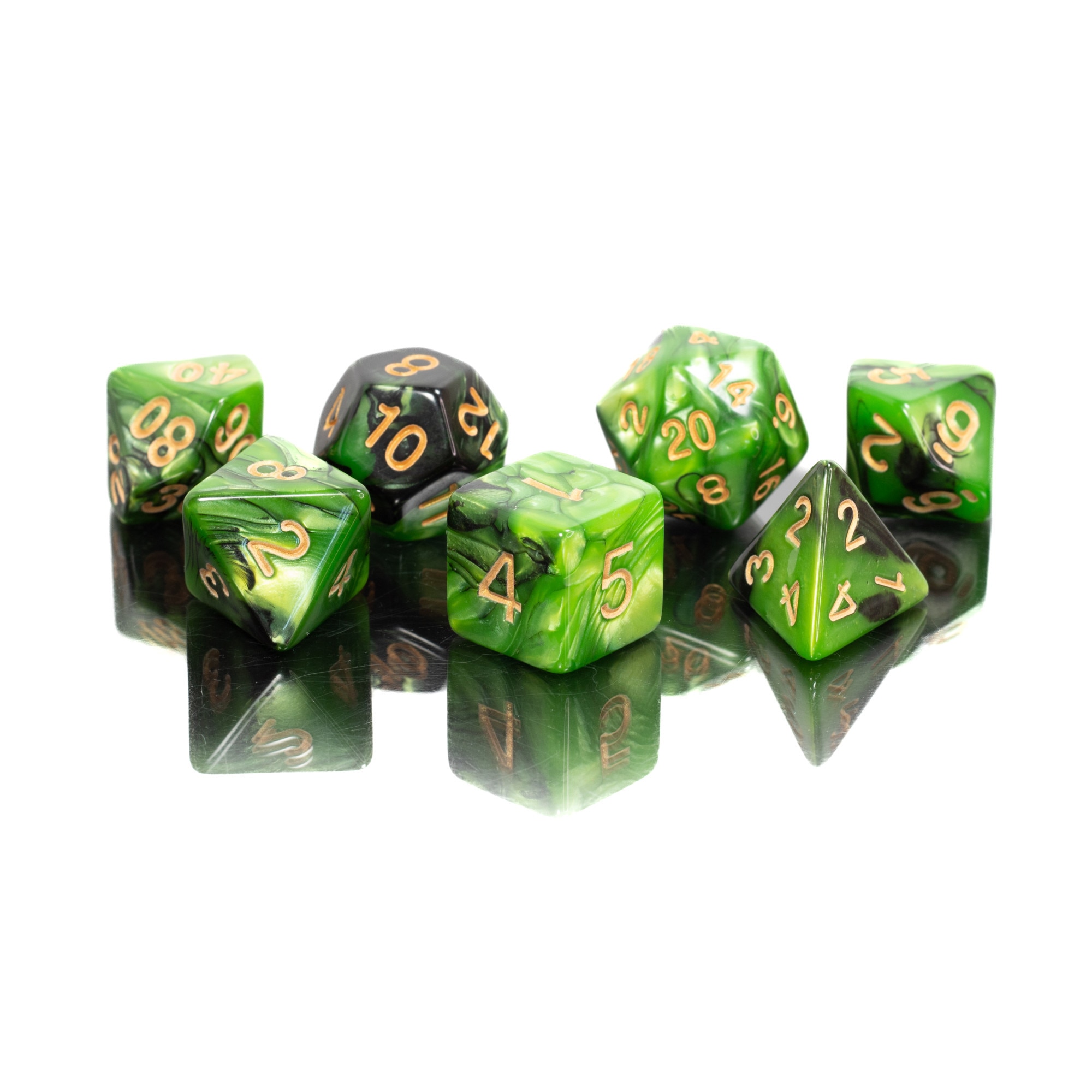 Set 7 zaruri, RPG, Acril, Multicolor - eMAG.ro