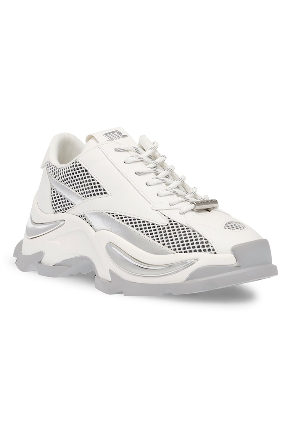Steve Madden, Масивни спортни обувки Zoomz, Сив, Бял, 41 - eMAG.bg
