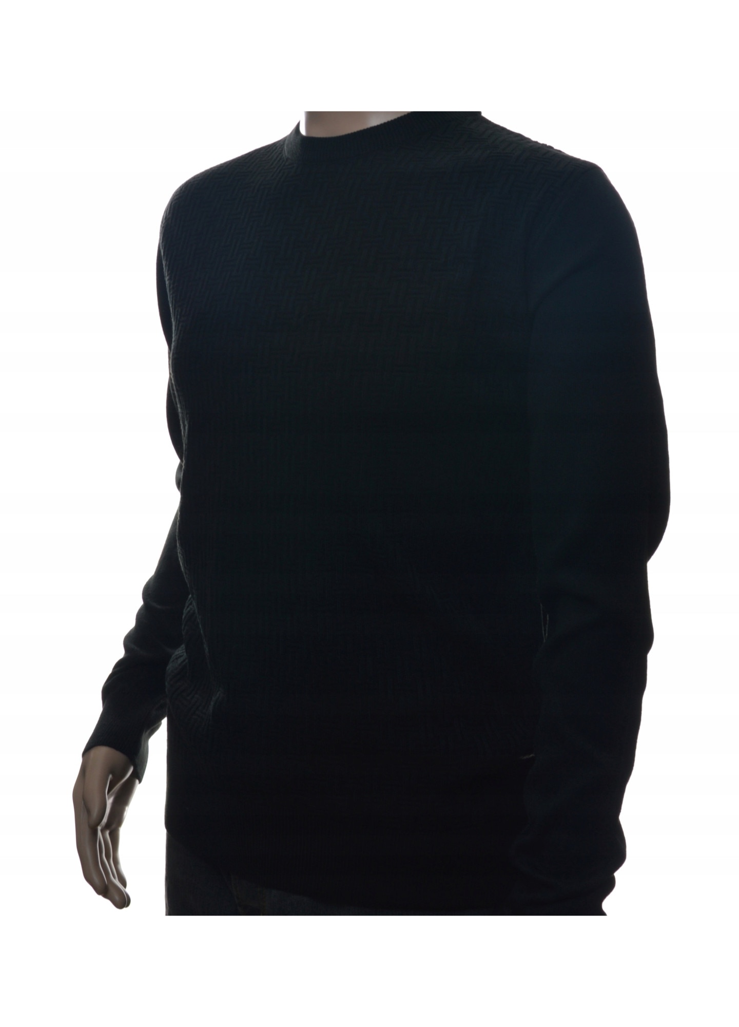 Pulover barbati Leccos, Casmir/Lana,Negru - eMAG.ro