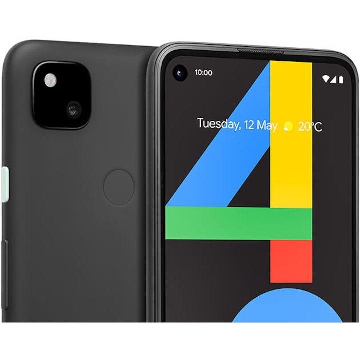 Smartphone Google Pixel 4a, 4G, 128GB, 6GB RAM, Negru - eMAG.ro