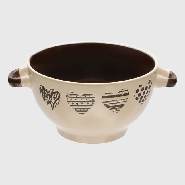 Set boluri pentru supa, 4 buc, ceramica, bej, 14x7 cm - eMAG.ro