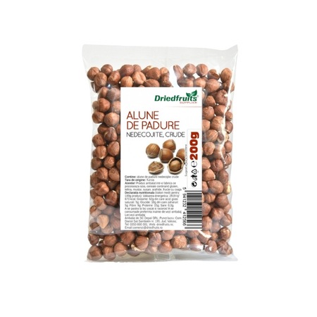 Alune padure nedecojite crude - 200 g - eMAG.ro