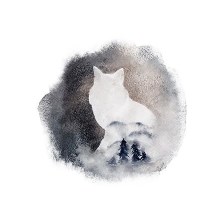 Sticker decorativ Silueta Lup, Negru, 56 cm, 5792ST - eMAG.ro