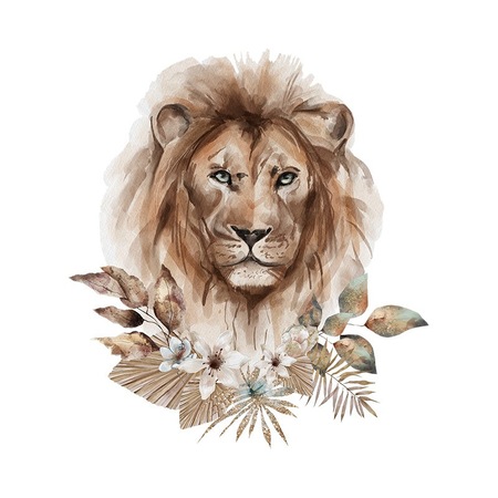 Sticker decorativ Leu, Galben, 60 cm, 5822ST - eMAG.ro