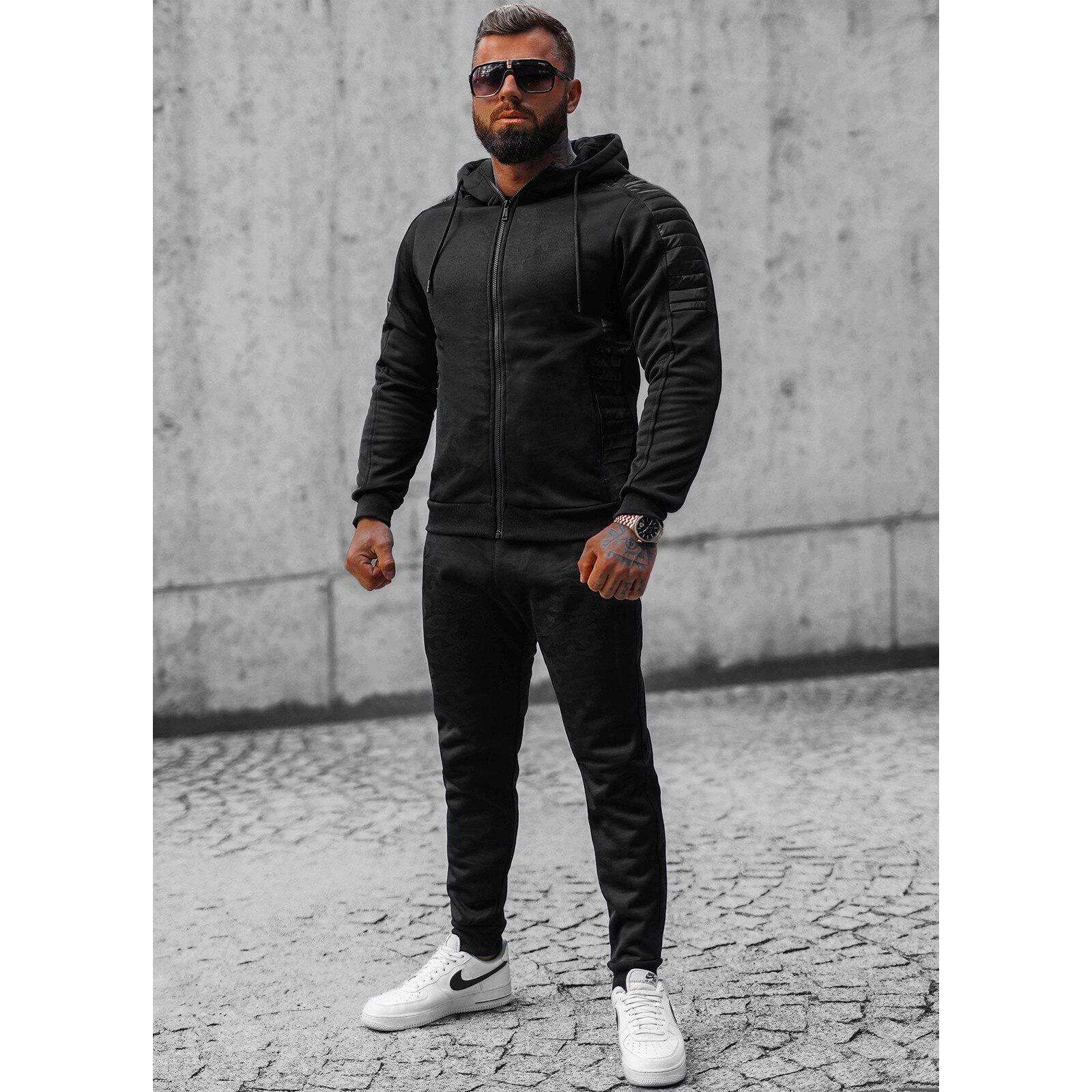 Compleu sport barbati negru OZONEE O/3A126/A128 - eMAG.ro