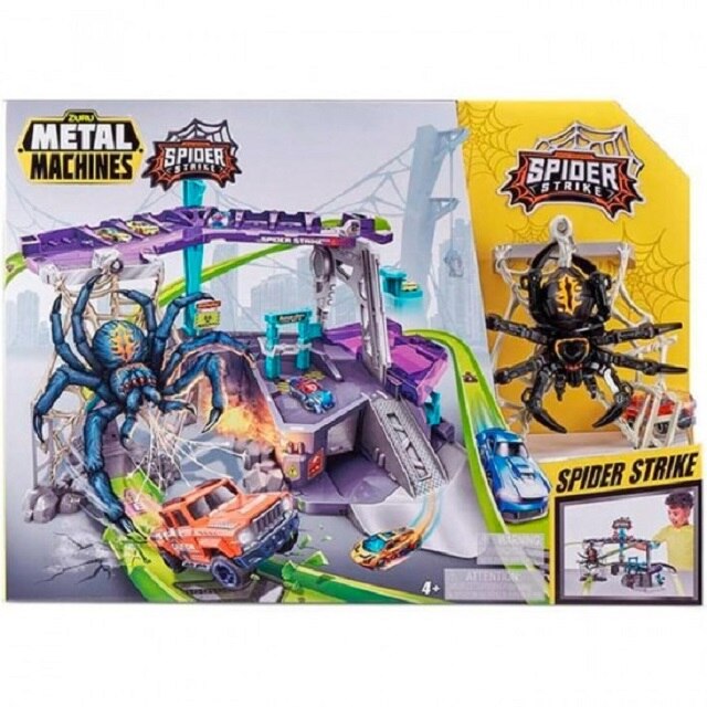Pista cu traseu Metal Machines Spider Strike, Zuru - eMAG.ro