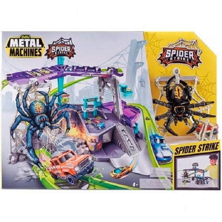 Pista cu traseu Metal Machines Spider Strike, Zuru - eMAG.ro