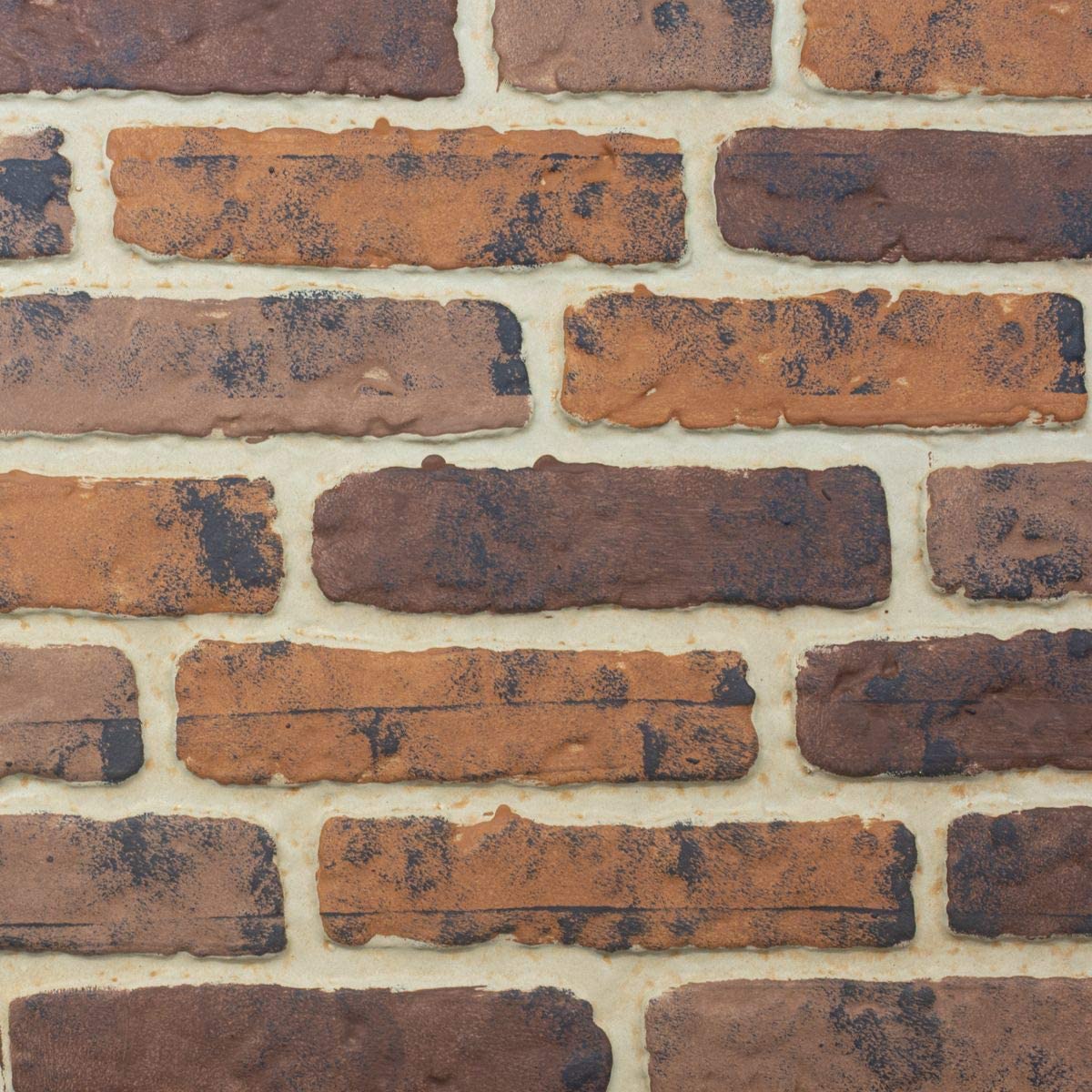 Panouri decorative MODULO Red Brick, 4 placi, polistiren, aspect ...