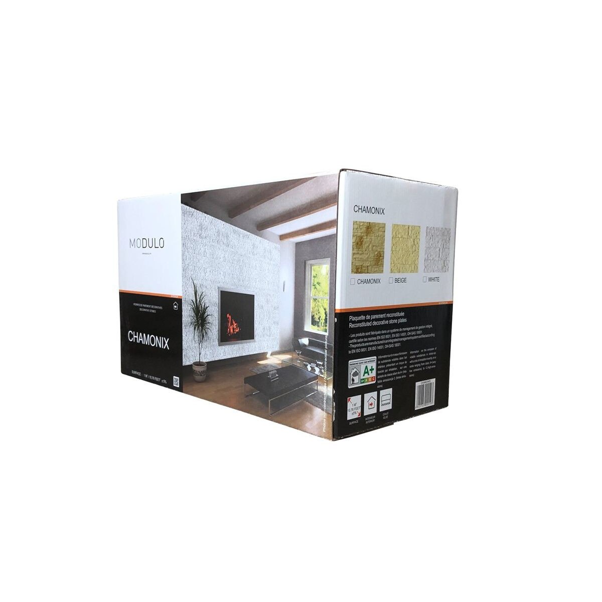 Piatra decorativa pentru interior MODULO Chamonix White, 1 mp - eMAG.ro