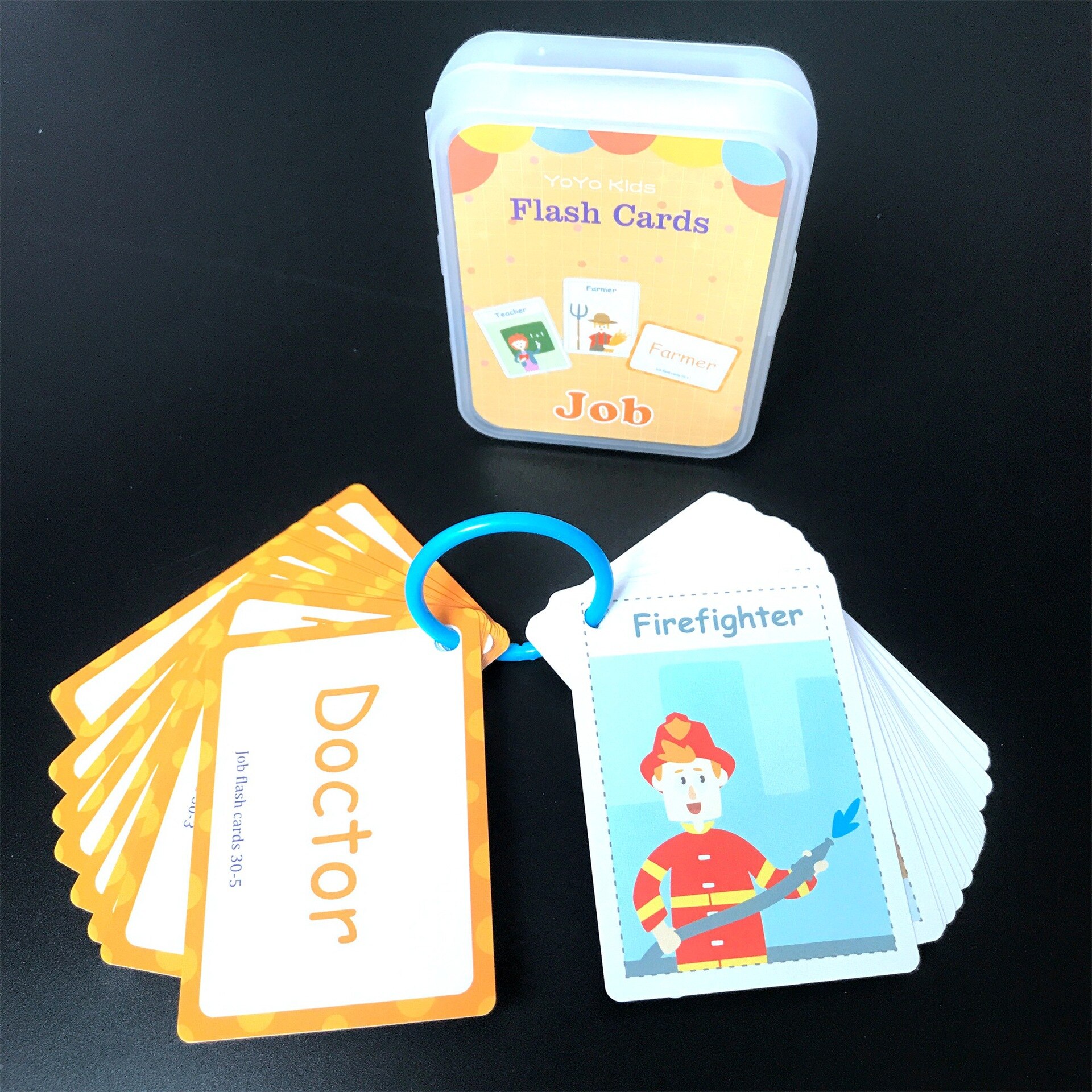 Set carduri cognitive Montessori pentru invatarea limbii engleze, 8 ...