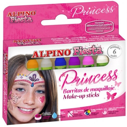 Kit pictura pe fata, include 6 creioane cu diferite culori, model ...