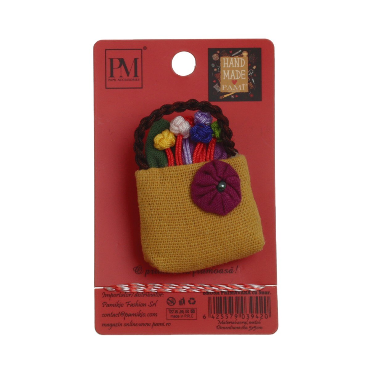 Set 4 martisoare brose handmade, PAMI, MVU-24 - eMAG.ro