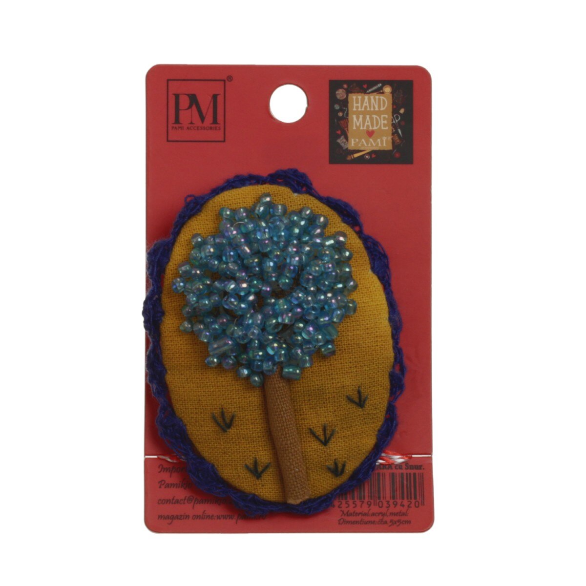 Set 4 martisoare brose handmade, PAMI, MVU-24 - eMAG.ro