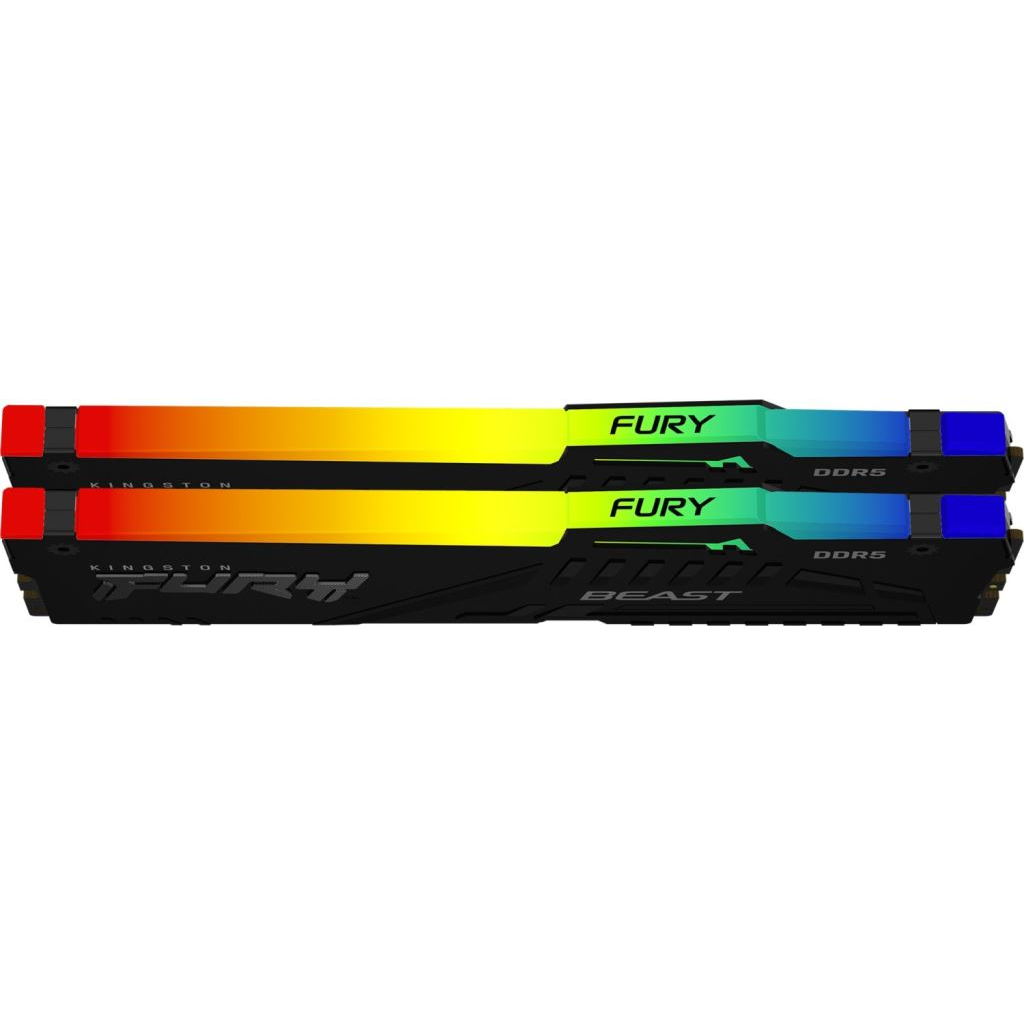64GB 6000MHz DDR5 RAM Kingston Fury Beast RGB CL36 (2x32GB) (KF560C36BBEAK2-64) (KF560C36BBEAK2 ...