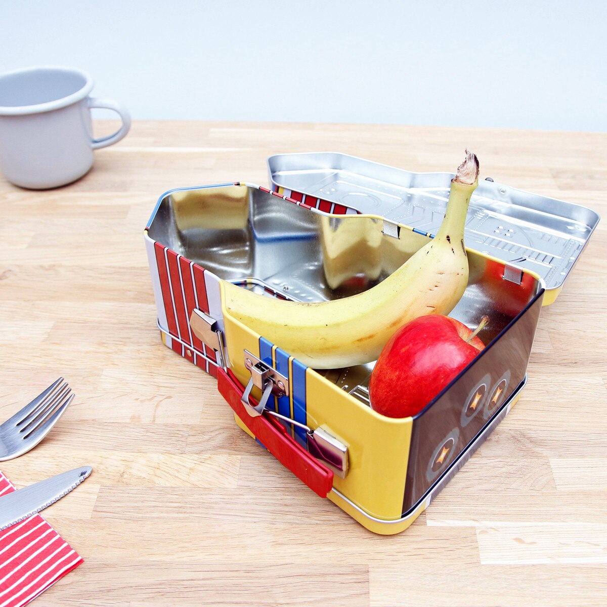 Cutie snack Racheta, metal, 15 x 23 x 8 cm - eMAG.ro