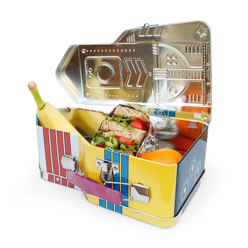 Cutie snack Racheta, metal, 15 x 23 x 8 cm - eMAG.ro