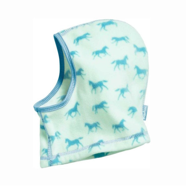 Cagula din fleece, Playshoes, Horses, Fete, Verde deschis, 2-5Y ...