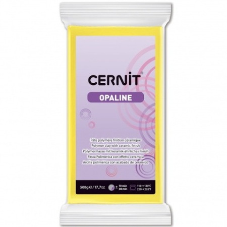 Lut polimeric Cernit, Opaline, Galben 717, 500 g - eMAG.ro