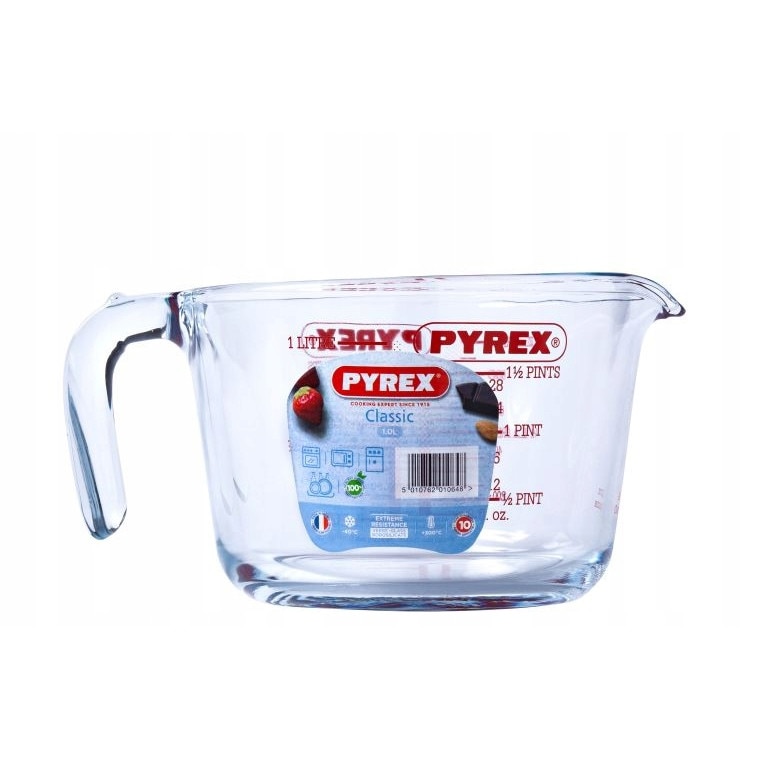 Cana gradata, Pyrex, Sticla, 1L, Transparent - eMAG.ro