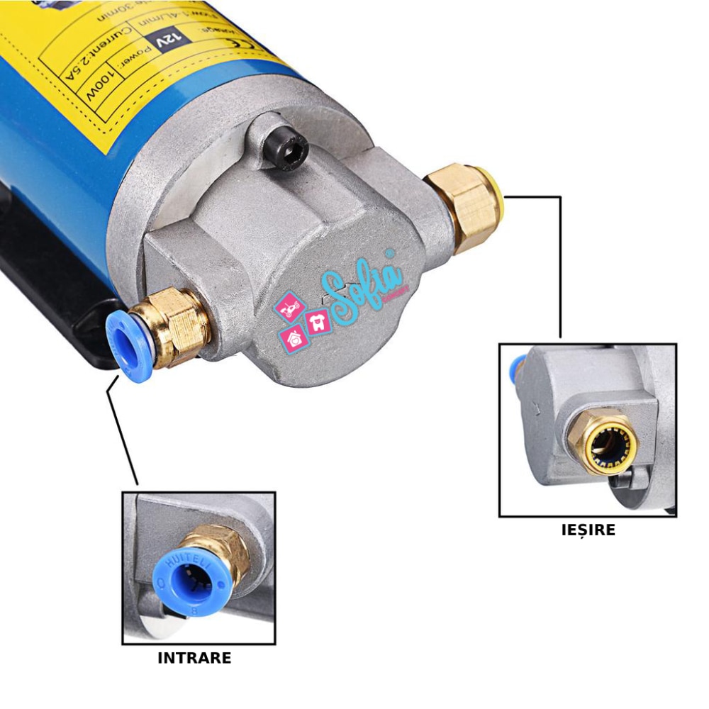 Pompa Electrica Transfer Ulei si Motorina pentru Masina, Motocicleta ...