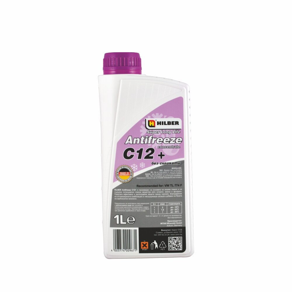 Антифриз Hilber, Long Life, Концентрат, C12+, 1 л - eMAG.bg
