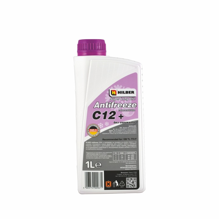 Антифриз Hilber, Long Life, Концентрат, C12+, 1 л - eMAG.bg