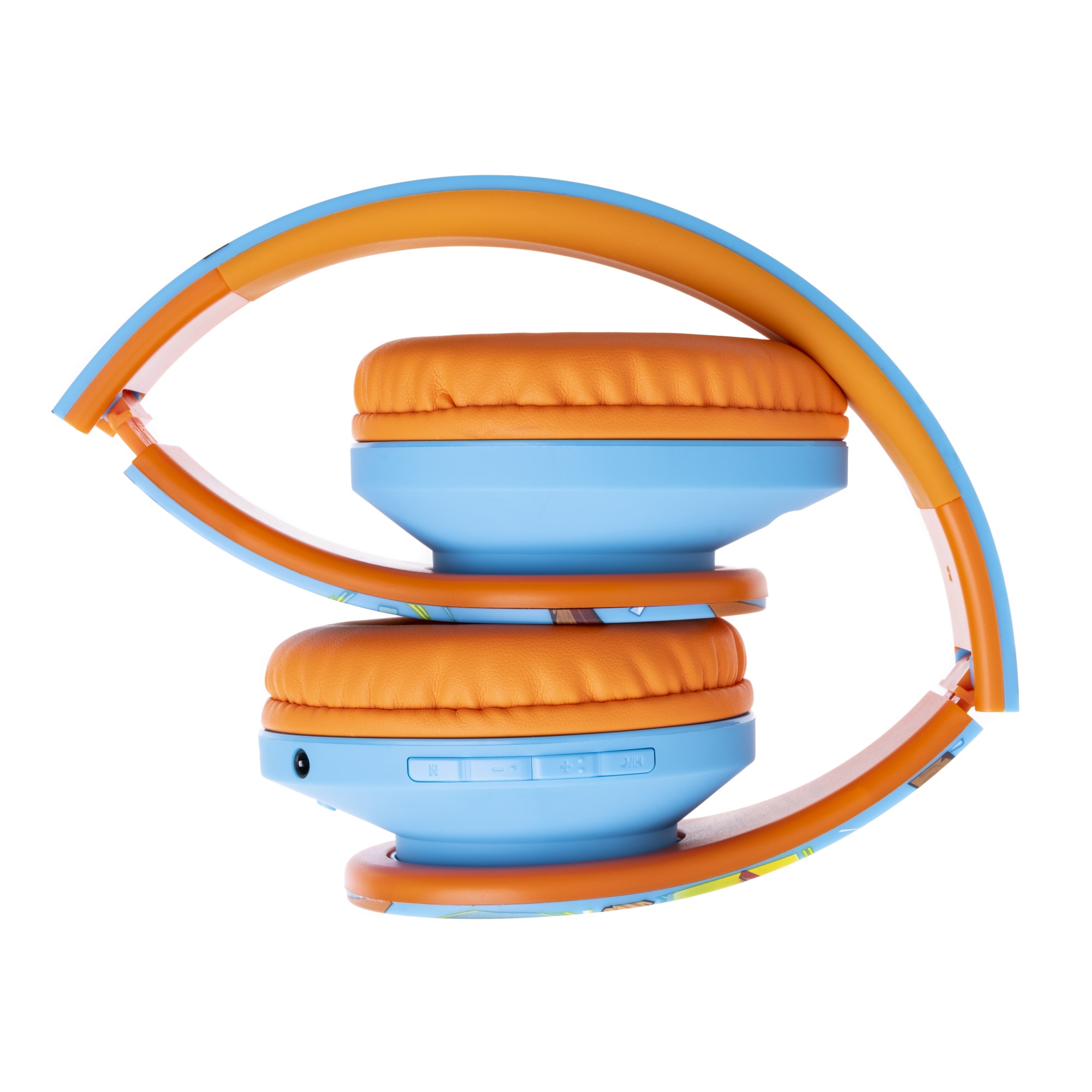 Casti Audio pentru copii, wireless, PowerLocus Angry Birds, Portocaliu ...