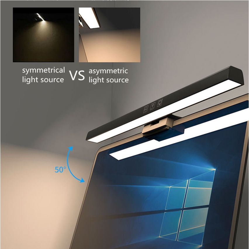 Lumina LED pentru monitor, BOMSTOM, 5W, 249 lumeni, 3 niveluri 3000K ...