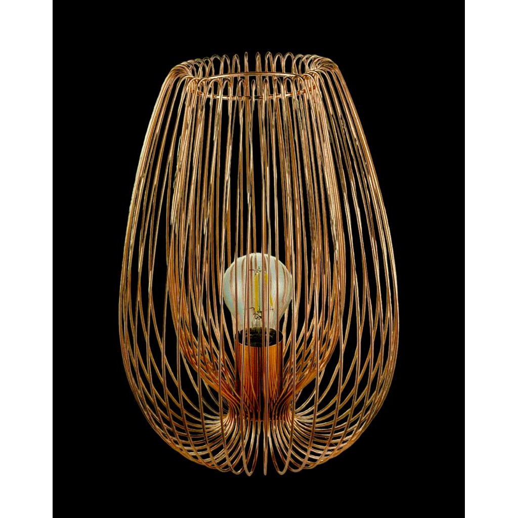 Veioza cu design modern, 1 bec, E27, 40W, culoare cupru - eMAG.ro